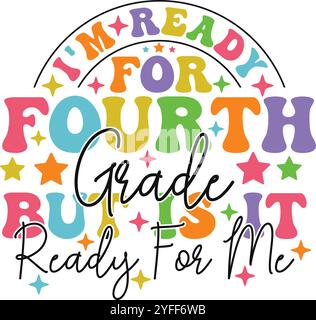 An illustration of Back to School t-shirt Design isolated on a black ...