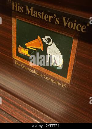 RCA Gramophone with a Brass Horn, USA, 2024 Stock Photo - Alamy