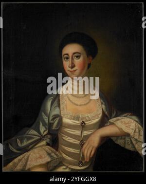 This 18th-century portrait by Jeremiah Theus depicts Mrs. Gabriel ...