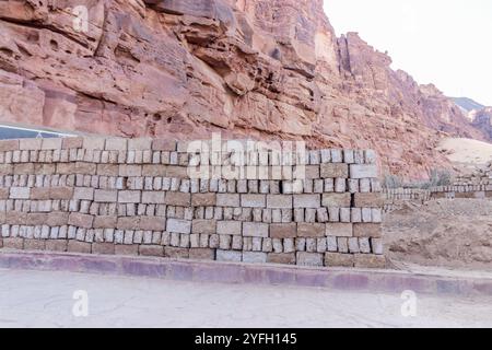 Drying mud bricks in Al Ula Old town, Saudi Arabia Stock Photo - Alamy