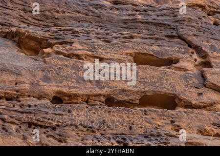 Jabal Ikmah rock inscriptions in Al Ula, Saudi Arabia Stock Photo - Alamy