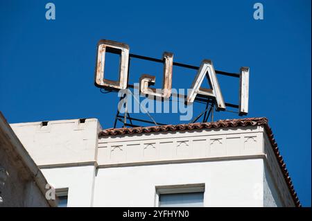 Whitley Heights, sign, neighborhood, Hollywood, architecture, historic, apartment building ...