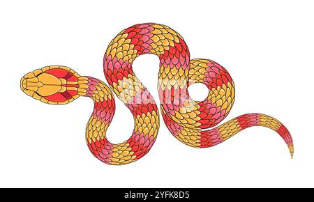 A simple cartoon snake illustration Stock Vector Image & Art - Alamy