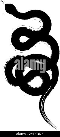 A brush style abstract snake Stock Vector Image & Art - Alamy