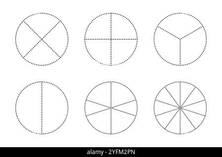 Pie chart for infographics. Circle sections for design of presentation ...