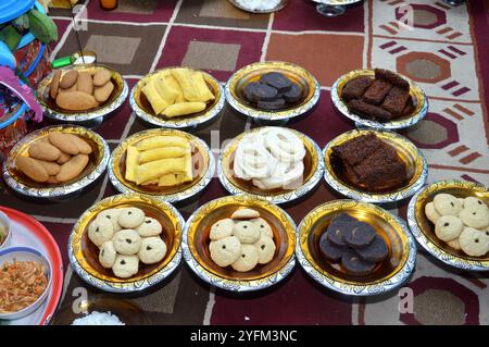 various types of traditional Bugis cakes Stock Photo - Alamy
