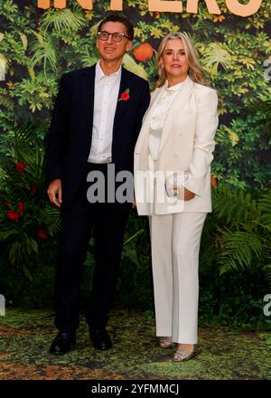 London, UK. Sylvie Saada and Maxime Saade at Paddington in Peru ...
