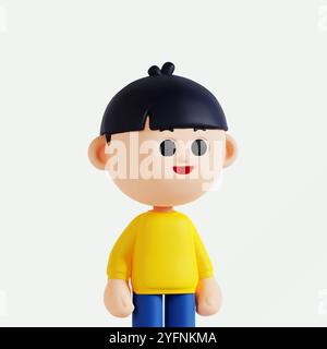 Ordinary man and child 3D avatar profile character Stock Photo - Alamy