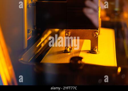 3d resin printer in interior showroom Stock Photo - Alamy