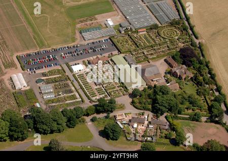 Aerial view of David Austin Roses Ltd at Albrighton, Uk Stock Photo - Alamy