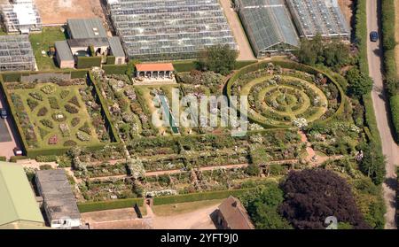 Aerial view of David Austin Roses Ltd at Albrighton, Uk Stock Photo - Alamy