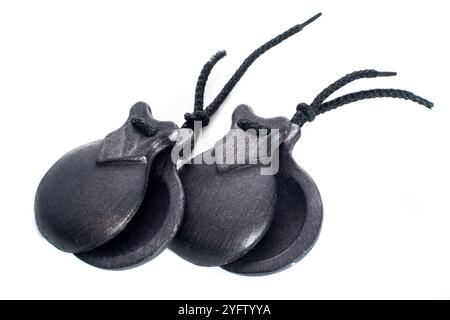 Spanish castanuelas, typical musical instrument of Spanish folklore ...