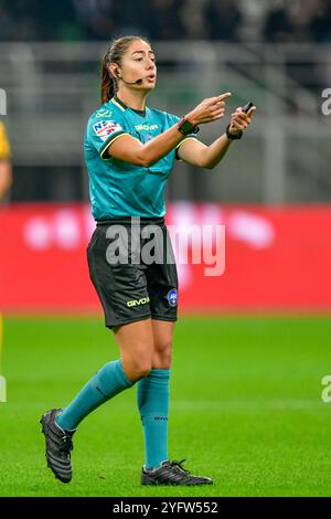 Referee Maria Sole Ferrieri Caputi during the Serie B match between ...