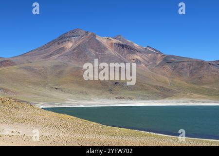 Laguna Miñiques below the mountain Miñiques in Chile Stock Photo - Alamy