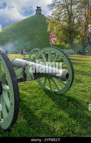 Replica of French Napoleonic war 6-pound cannon and Panorama at the ...