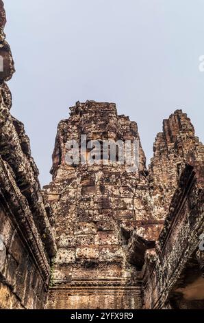 Details of the Banyon temple complex in Cambodia Stock Photo - Alamy