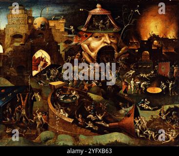 Harrowing of Hell Follower of Hieronymus Bosch Stock Photo - Alamy