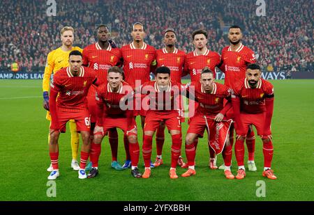 Liverpool team group picture before the UEFA Champions League, league ...