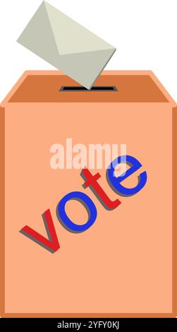 election day, people with vote ballot on vote lettering vector ...