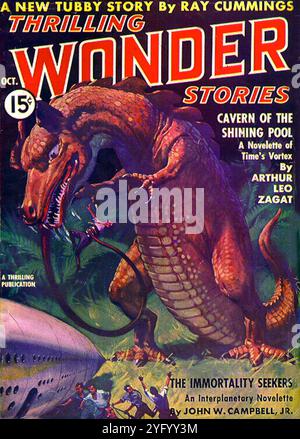 Wonder Stories, a science fiction magazine from 1930, features ...