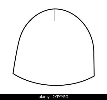 Top hat technical flat design vector mockup template Stock Vector Image ...