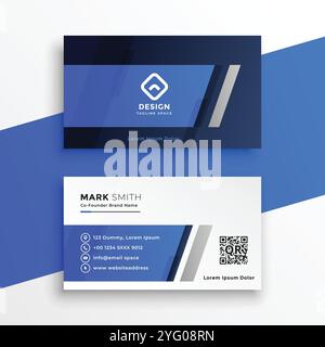 abstract blue business card desigm Stock Vector Image & Art - Alamy