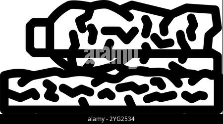 scarcity water saving line icon vector. scarcity water saving sign ...