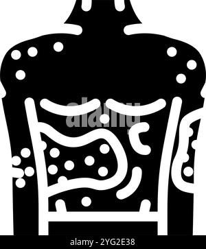 rash skin lesions disease symptom color icon vector. rash skin lesions ...