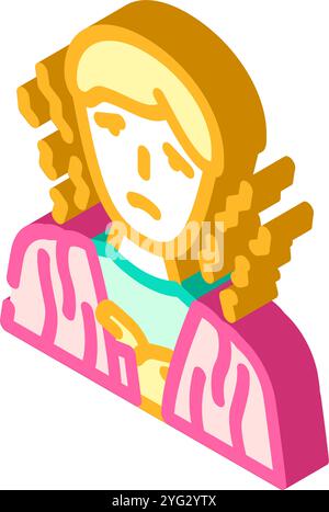 swelling inflammation disease symptom isometric icon vector. swelling ...