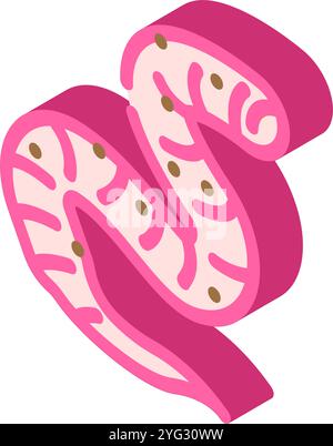 tapeworm parasite isometric icon vector illustration Stock Vector Image ...
