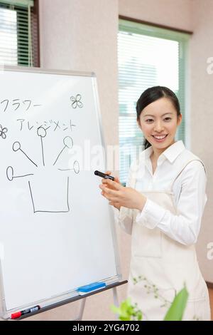 Flower Arrangement Classes Stock Photo - Alamy