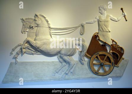 Protohistory. Latin peoples. The prince of Collatia, reconstruction of ...
