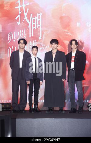 TAIPEI, CHINA - NOVEMBER 6, 2024 - Screenwriter Shih-yuan Lu, director ...