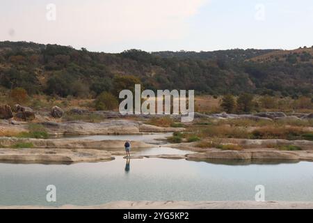 Low water levels at Pedernales Falls Stock Photo - Alamy
