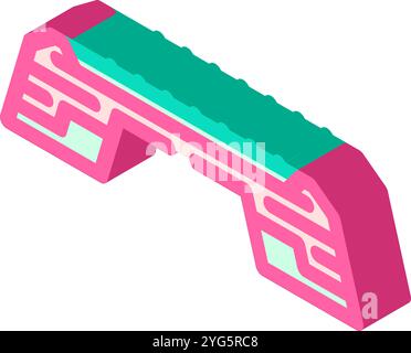 step platform fitness tool isometric icon vector. step platform fitness ...