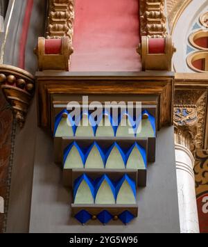 Ornate and colourful Jerusalem Synagogue, also known as the Jubilee ...