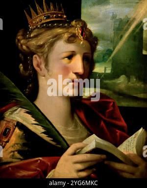 Saint Barbara 1578, by Bartholomäus Spranger Antwerp, 1546 – Prague ...