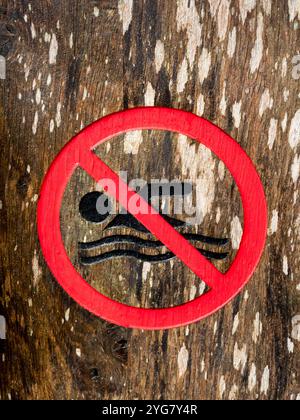 No entry swimming Stock Photo - Alamy