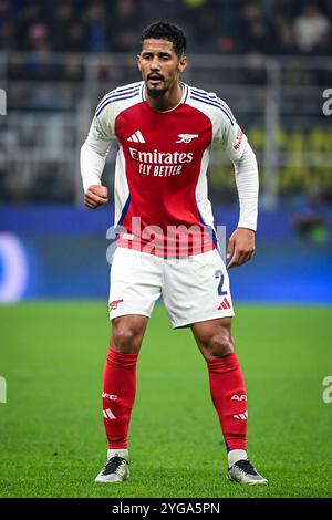 William Saliba during the UEFA Champions League, League phase, MD7 ...