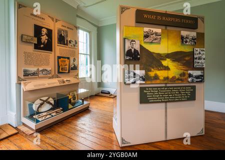 Interpretive sign, Harpers Ferry National Historic Park, West Virginia ...