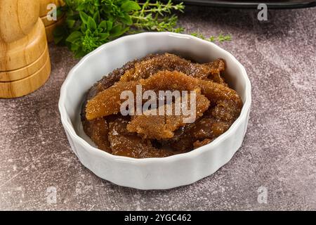 Salted Herring roe snack in the plate Stock Photo - Alamy