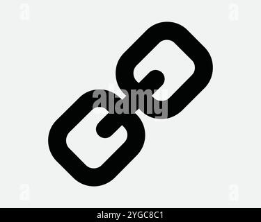 Strength chain icon outline vector. Web link. Modern connection Stock ...