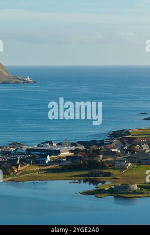 Aerial view of Lerwick, Shetland, on a bright sunny day – Scotland’s ...