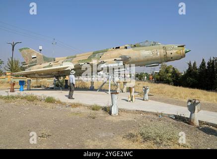 Iraqi plane displayed at the Halabja Peace Museum in Iraqi Kurdistan ...