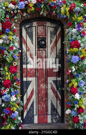 Union Jack Door Stock Photo - Alamy
