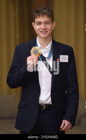 Rock climber Toby Roberts attends a reception hosted by King Charles ...