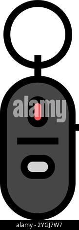 key finder accessory line icon vector illustration Stock Vector Image ...