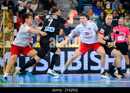 From left: Justus Fischer (Germany), goalkeeper Matej Mandic (Croatia ...