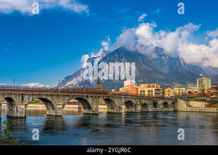 Bridge in Lecco on Lake Como, Italy Stock Photo - Alamy