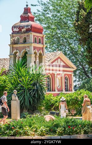 Corfu Greece,Anaktoron Square plaza,man male holding book,learning ...